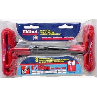 Eklind 53168 T-Handle Hex Key, 6", 8-Piece - Bed Bath & Beyond - 14711245