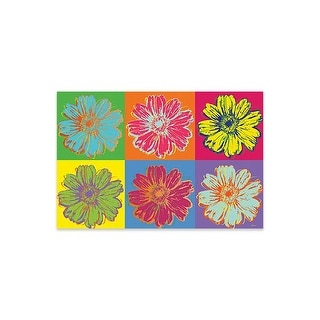 Flower Pop Art mosaic Print On Acrylic Glass by Marie Elaine Cusson ...
