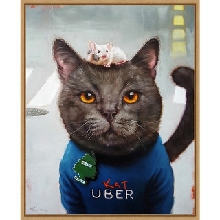 Cat Uber by Lucia Heffernan Framed Canvas Art - Bed Bath & Beyond ...