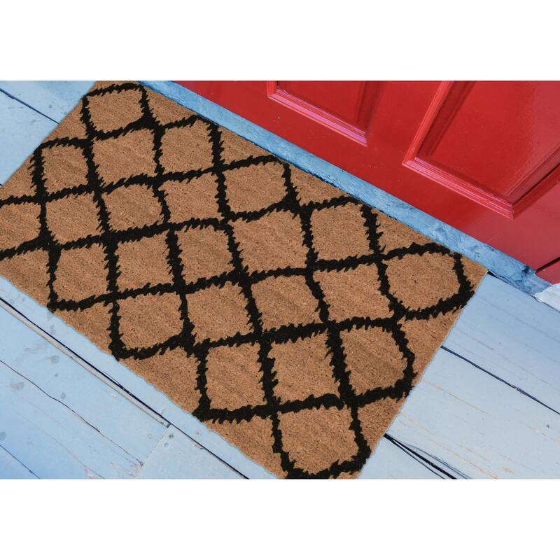 Liora Manne Trellis Coir Welcome Door Mat (1'6" x 2'6") - Overstock ...