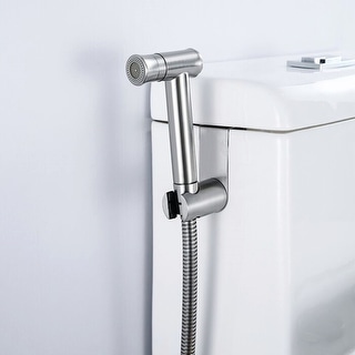 Toilet Bidet Sprayer Stainless Steel, Spray Attachment W/ 59" Hose - On ...