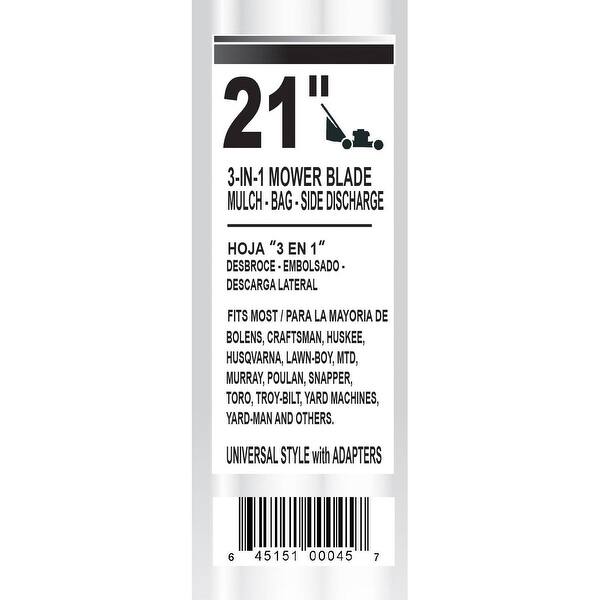 21-inch Deck Replacement Mower Blade UB21 - Bed Bath & Beyond - 37472238