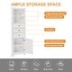 Bathroom Corner Storage Cabinet Triangle Tall Cabinet with Drawers and ...