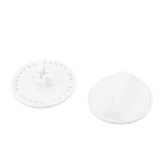 White Control Rotary Replacement Fit Washing Machine Timer Knobs 2pcs ...