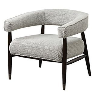 31" Gray Wood Eclectic Accent Chair - Bed Bath & Beyond - 37962646