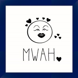 Lauren Rader 'Mwah' Framed Art - Bed Bath & Beyond - 33531140