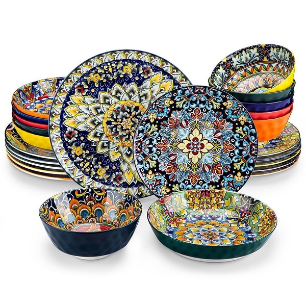vancasso Bonita Blue 18-Piece Dinnerware Set (Service for 6) - On Sale ...