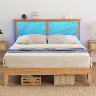 Rattan Full Bed Frame - Bed Bath & Beyond - 41821563