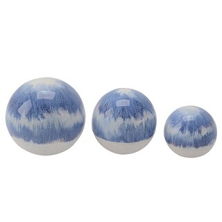Sagebrook Home Ceramic Decorative Orbs Set - Enhance Your Space with ...