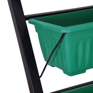 Vertical herb garden planter box outdoor overhead vegetable planter ...