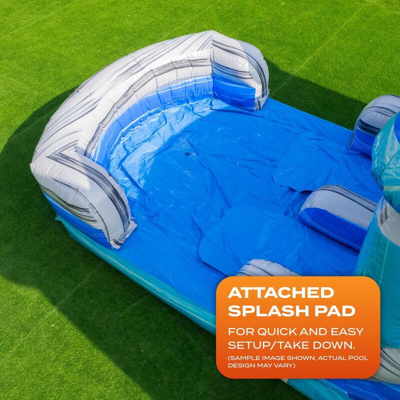 JumpOrange Thunder Commercial Grade Inflatable Water Slide & Bounce ...