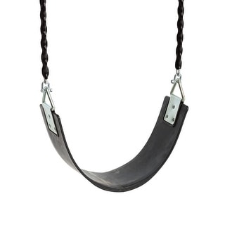 Sturdy Rubber Wraparound Swing Seat- 5mm chain with sleeve - Black ...