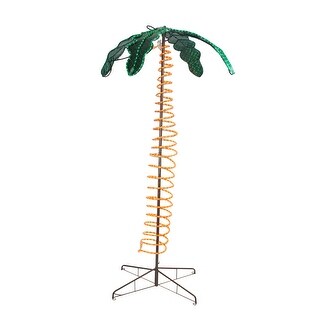 64" Tropical Holographic Rope Light Outdoor Palm Tree Yard Decor - Bed ...