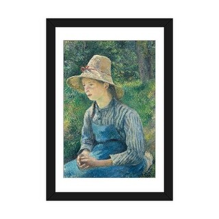iCanvas "Peasant Girl With A Straw Hat, 1881" by Camille Pissarro - Bed ...