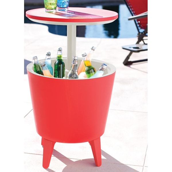Keter Cool Bar Indoor Outdoor Patio Beverage Cooler and Bar Pop Up Side Table On Sale Bed Bath Beyond 21161687