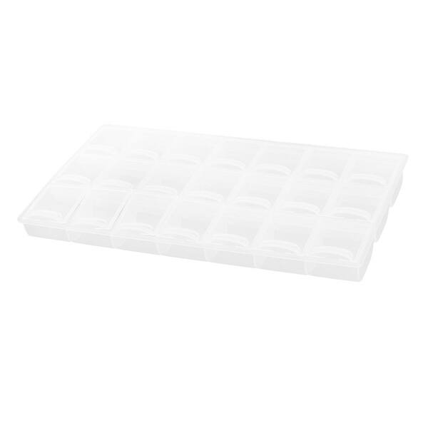 Plastic Rectangle 21 Compartments Weekly Capsule Pill Storage Box Case ...