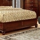 Furniture of America Tamp Traditional Cherry Solid Wood Panel Bed ...