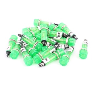 AC 220V 10mm Mount Dia Round Indicator Pilot Light Signal Lamp Green ...
