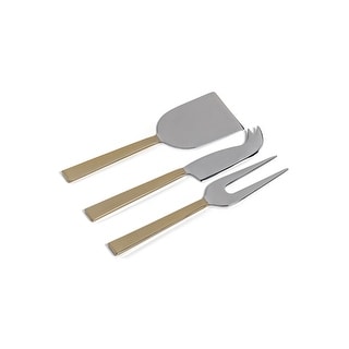 Stassi Two-Tone Polished Cheese Knife Set - Bed Bath & Beyond - 41340005