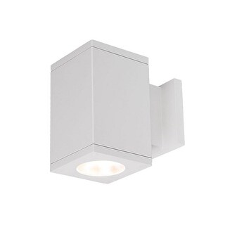 WAC Lighting Cube Architectural Single Light 7" Tall LED Outdoor Wall ...