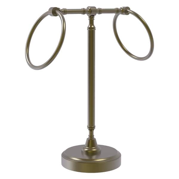 Allied Brass Vanity Top 2 Towel Ring Guest Towel Holder - Bed Bath ...