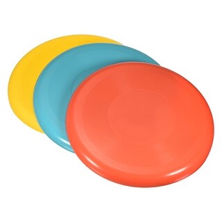 3Pcs 9.6 Inch Flying Disc Outdoor Party Playing Soft Disk Yellow/Red ...