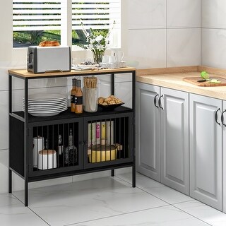 Kitchen Server Buffet Sideboard Storage Cabinet Cupboard - Bed Bath ...