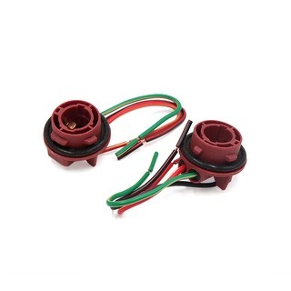 2pcs 1016 3-Wires Brake Signal Light Bulb Extension Harness Socket ...
