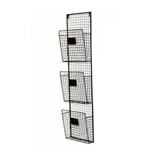 DesignStyles Metal Three Pocket Wall File Holder - Bed Bath & Beyond ...