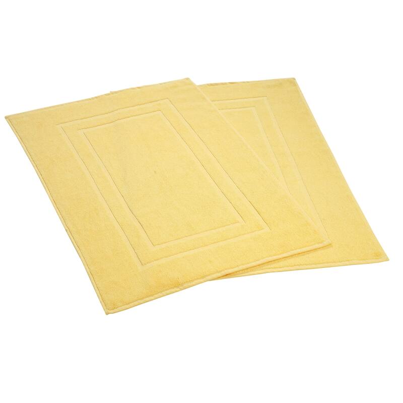 Cotton Terry Absorbent 900 GSM Cotton Bath Mat - (Set of 2) - On Sale ...