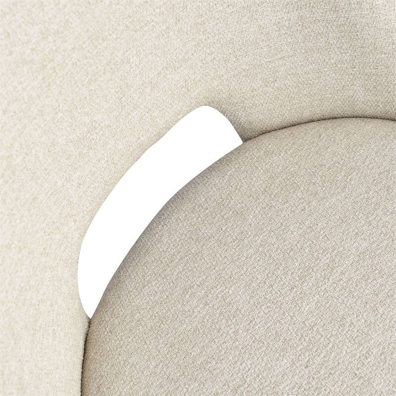 Upholstered Modern Cutout Back Dining Chair with Walnut Leg（Set of 4 ...