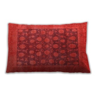 Ahgly Company Mid-Century Modern Indoor-Outdoor Ferrari Red Lumbar ...