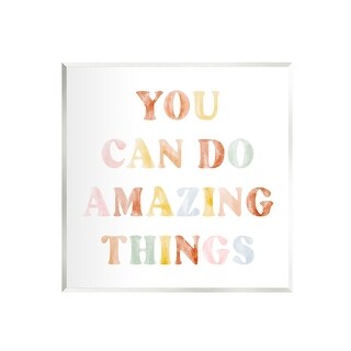 Stupell You Can Do Amazing Things Wall Plaque Art, Design by Lil' Rue ...