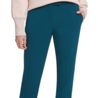 Dkny Women's Foundation Slim Pants - Cyan Blue Size 8 - Bed Bath ...