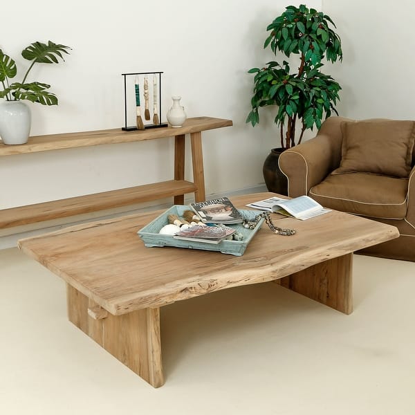 wooden coffee table rectangle