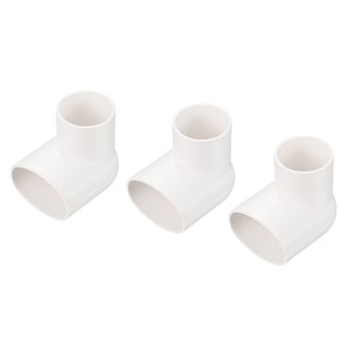 3Pcs PVC Water Pipe 90 Degree Reducing Elbow Fitting 58x40mm ID Tube ...