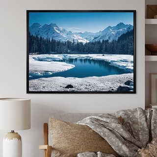 Designart "Icy Alaskan Wilderness IV" Alaska Framed Wall Decor - Bed ...
