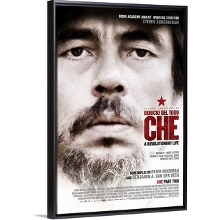 "Che Part One (2008) - Movie Poster" Black Float Frame Canvas Art - Bed ...