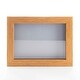 Honey Pecan 6x6 Wood Shadow Box with Grey Acid-Free Backing - With 5/8 ...