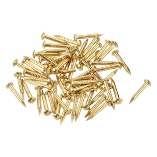 Small Tiny Hardware Brass Nails 2mmx15mm(DxL) 60pcs - Brass Tone - Bed ...
