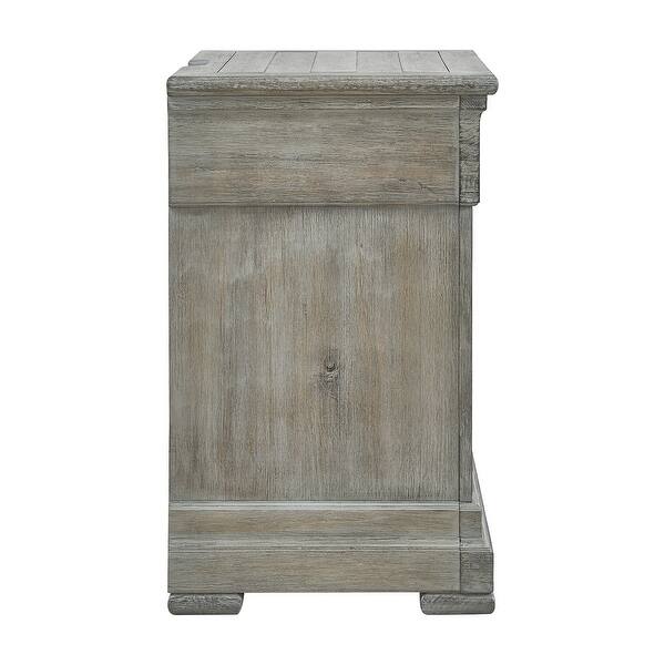 Ashley Furniture Moreshire Brown & Beige One Drawer Night Stand with ...