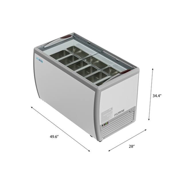 KoolMore 50 in. Gelato Dipping Cabinet Display Freezer with Sliding ...