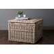 Natural Rattan Handmade Basket Trunk With Handles by by East at Main ...
