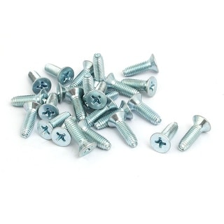 M5x16mm Countersunk Phillips Head Triangle Thread Screw Bolt 25pcs ...