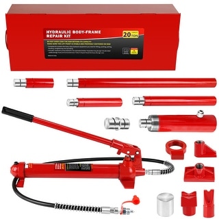 20 Ton Porta Power Kit,Portable Hydraulic Jack with1.43 m Oil Hose ...