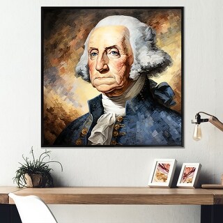 Designart "George Washington President Portrait II" President/Political ...