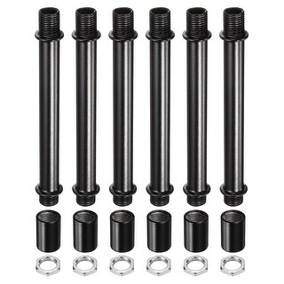 6set M10x1 Threaded Extension Rod Kit 100mm Coupling Nut with Pipe Hex ...