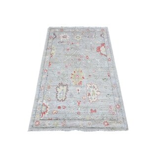 Grandma Gray, Afghan Oushak with Vein Design, Natural Dyes, Pure Wool ...