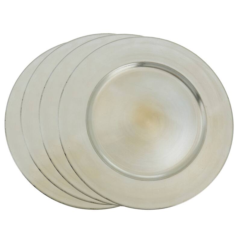 Charger Plates With Classic Design (Set of 4) - On Sale - Overstock ...
