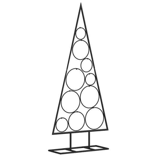 vidaXL Metal Christmas Tree for Decoration Black - Bed Bath & Beyond ...